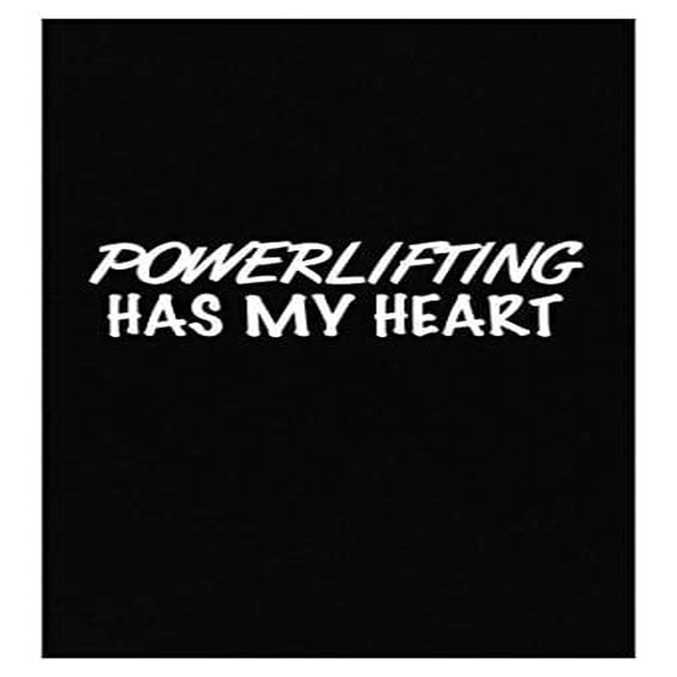 Funny Powerlifting Poster - "Powerlifting Has My Heart" - Perfect Gift ...