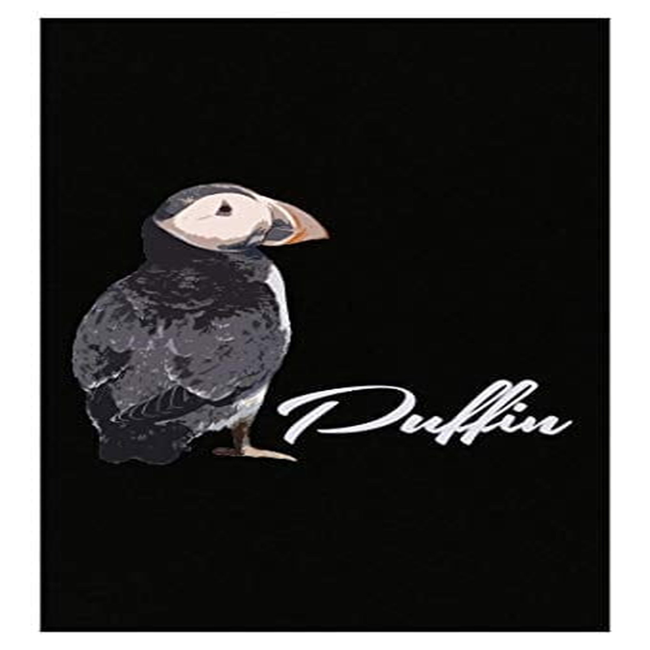 Funny Puffin Poster - Colorful Seafowl Bird Art for Home and Office ...