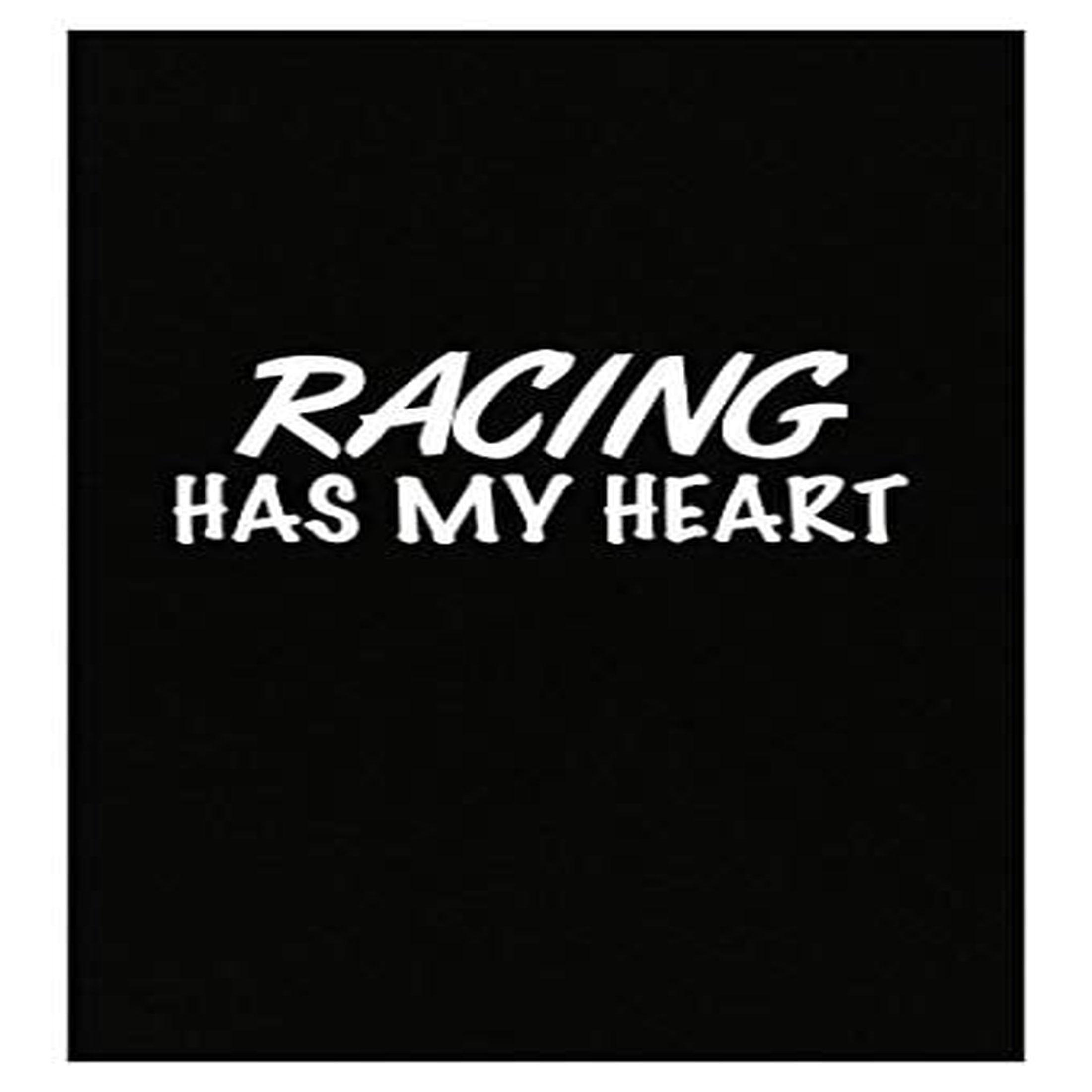 Funny Racing Gift - "Racing Has My Heart" Sports Poster for Car Lovers ...