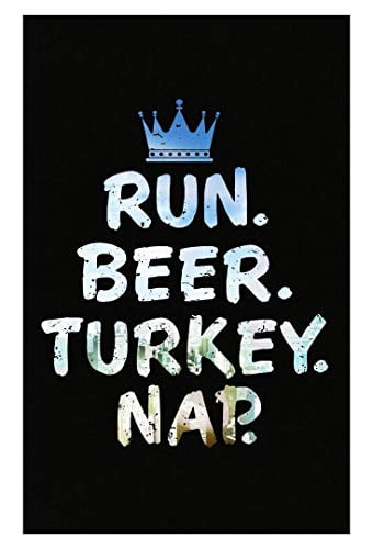 Funny Running - Beer Turkey Nap - Poster | Size: 13x19" Wall Art Poster ...