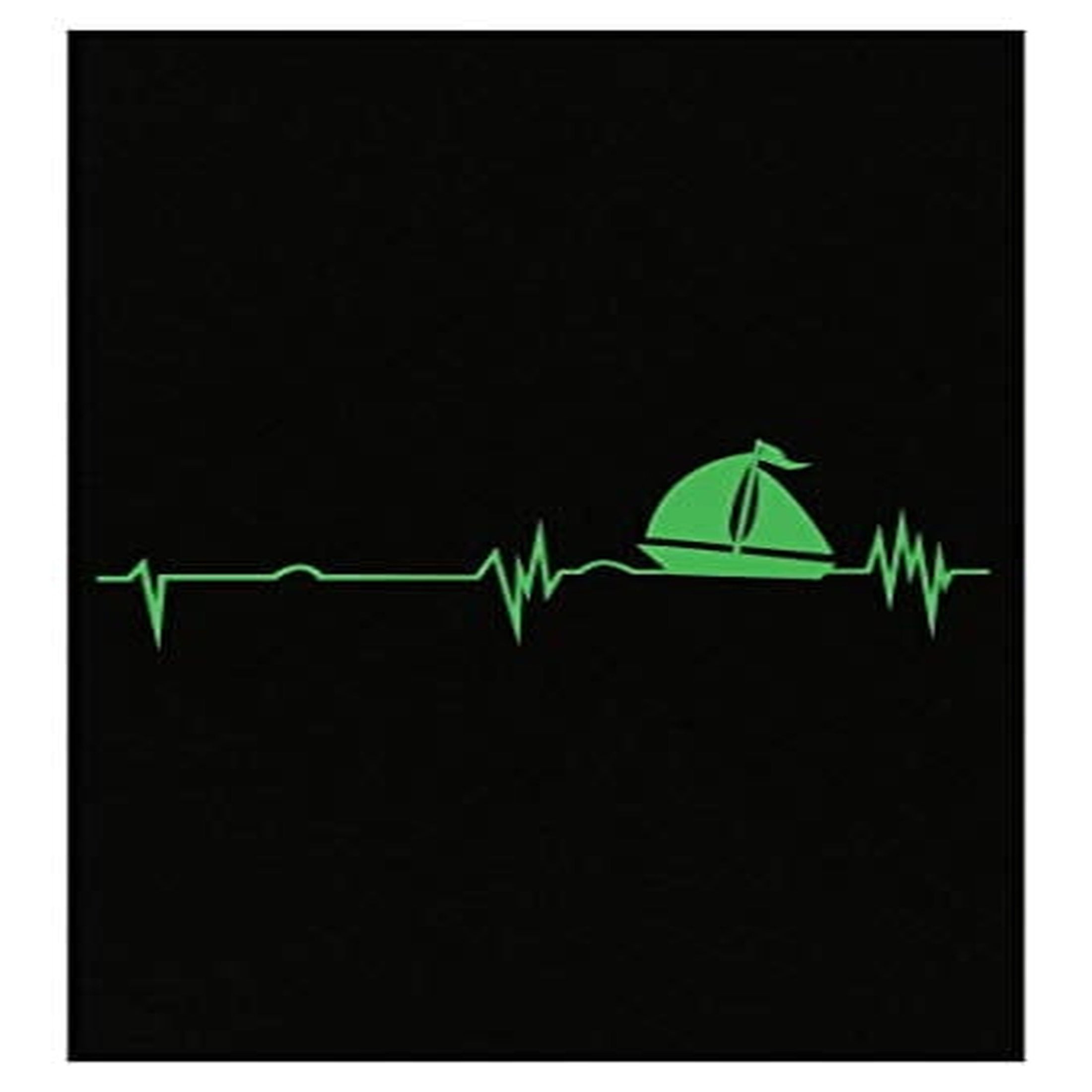 Funny Sailboat Heartbeat Line Poster - Nautical Humor for Boat Lovers ...