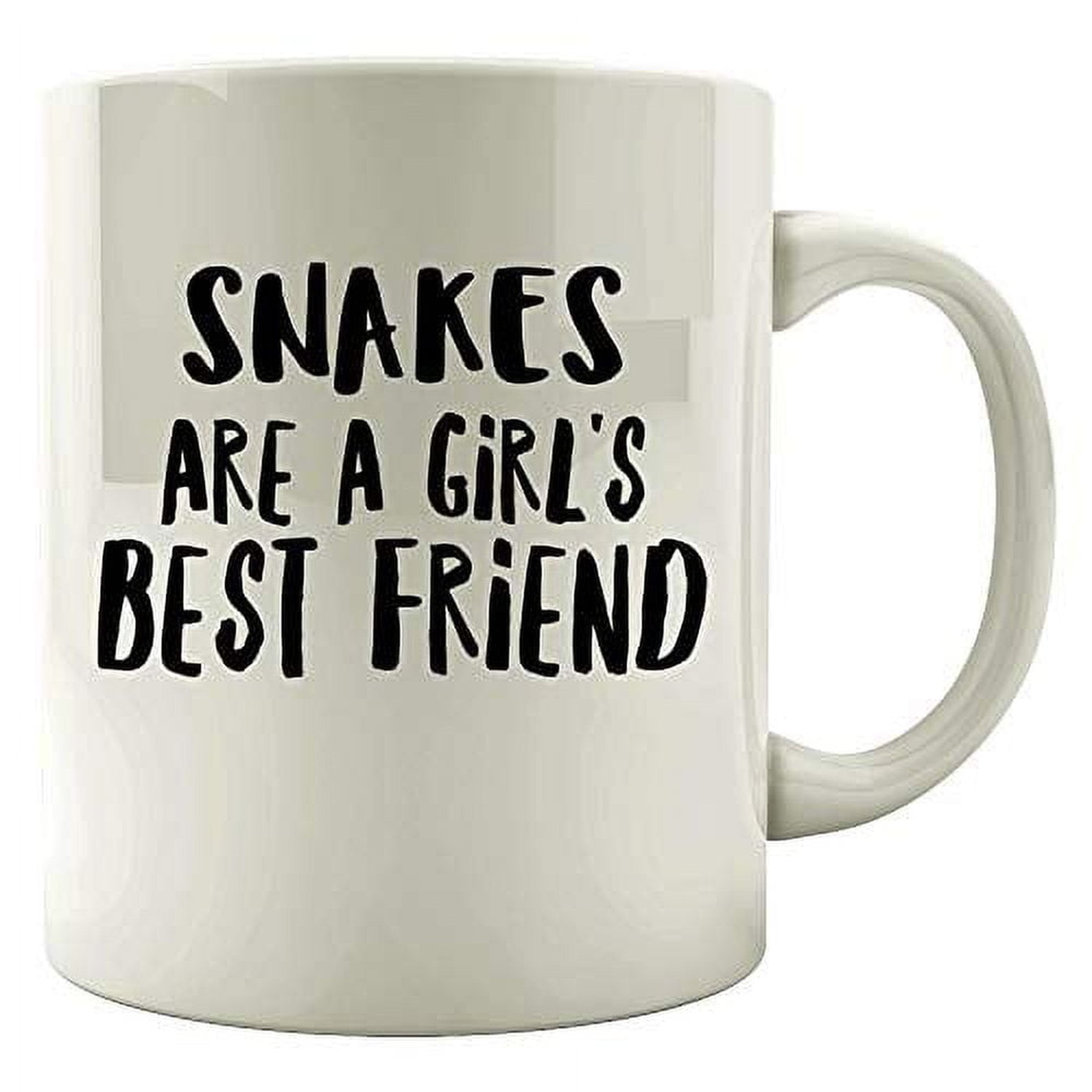 Stuch Strength 11 oz Coffee Mug - Funny Snakes Design White Ceramic ...