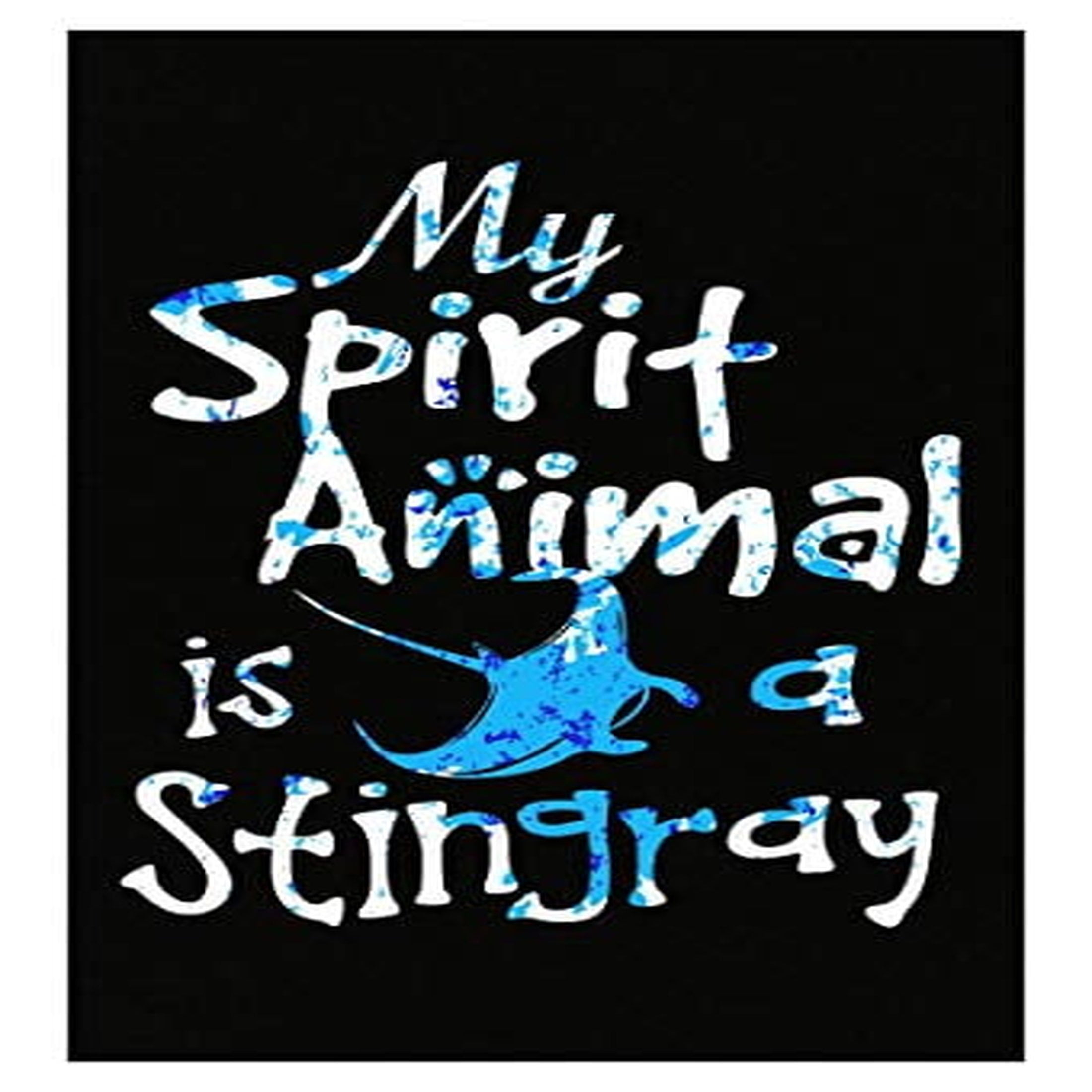 Funny Stingray Poster - Ocean Spirit Animal Humor for Sea Life Lovers ...