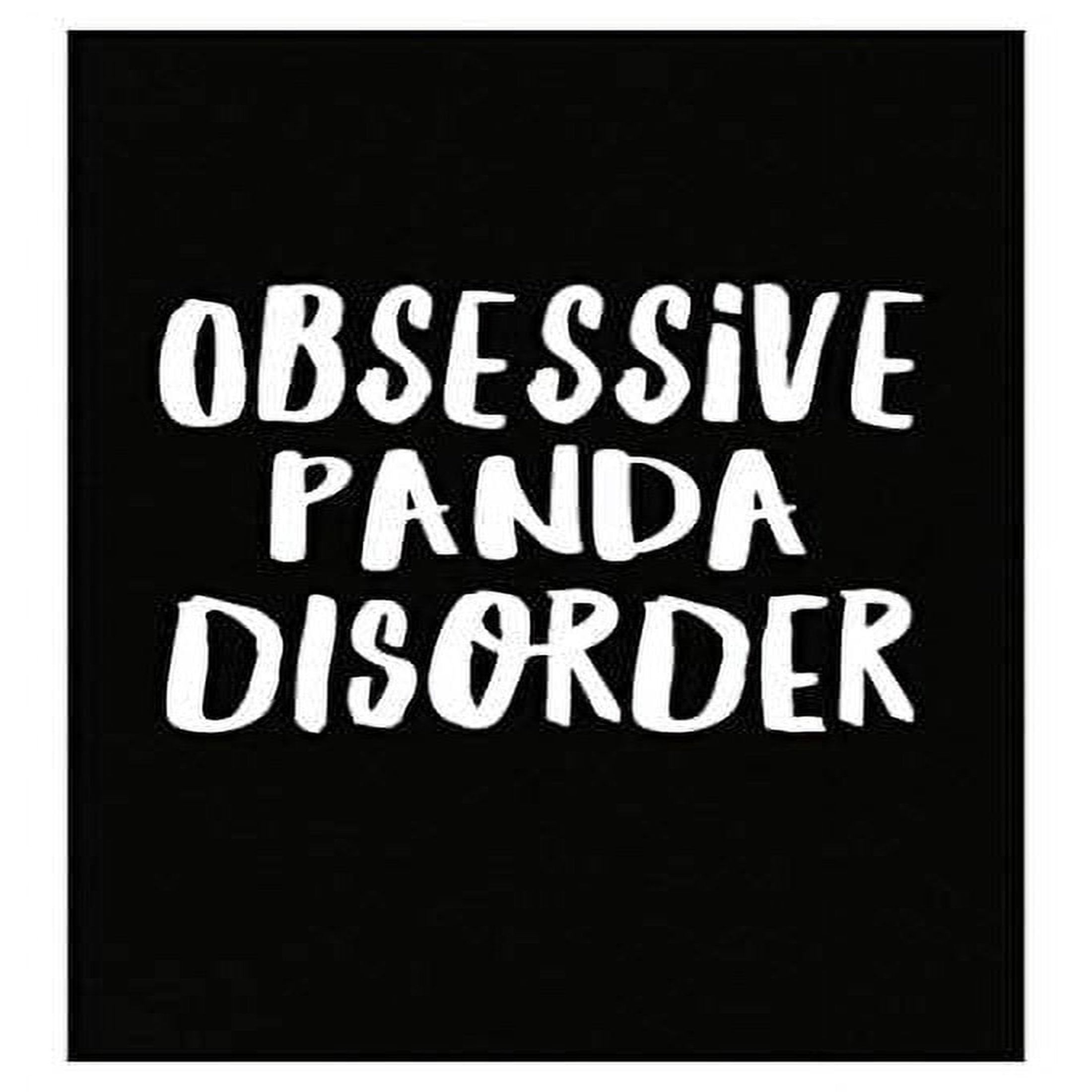 Funny Panda Poster - Obsessive Panda Disorder Gift - Bamboo Design Wall ...