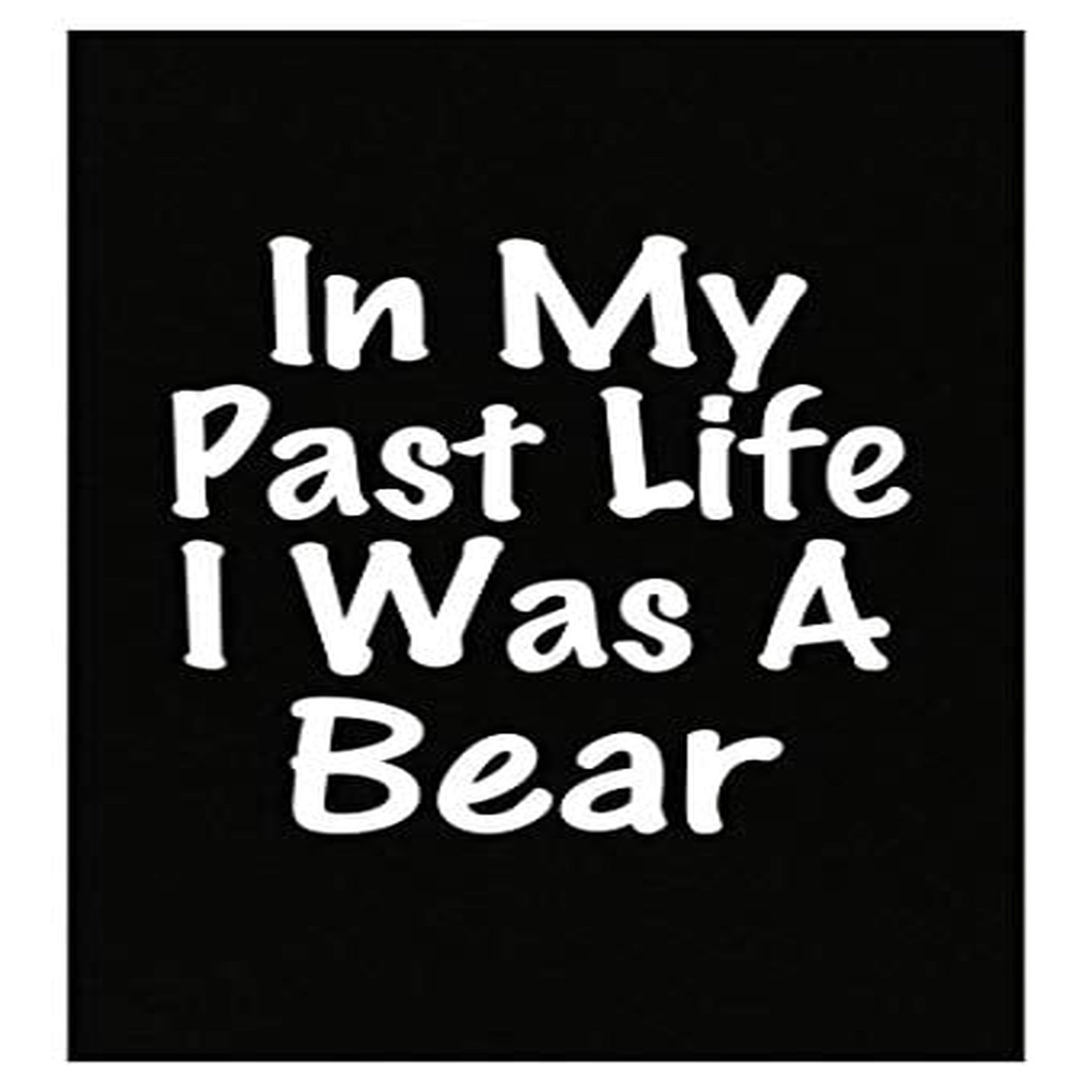 Stuch Strength Past Life I Was A Bear - Black bear Cub Grizzly - Animal ...