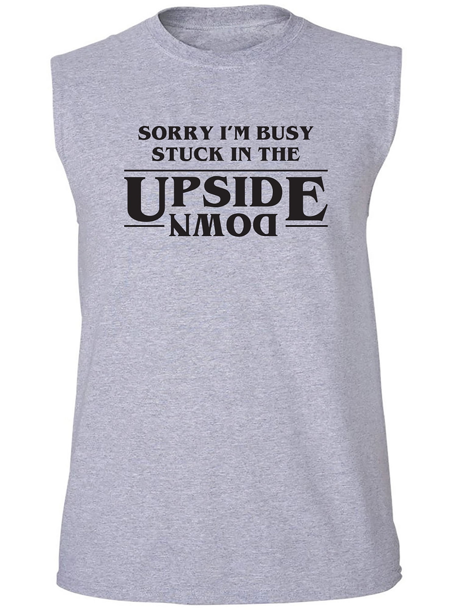 Stuck In The Upside Down Adult Sleeveless Tee - Walmart.com