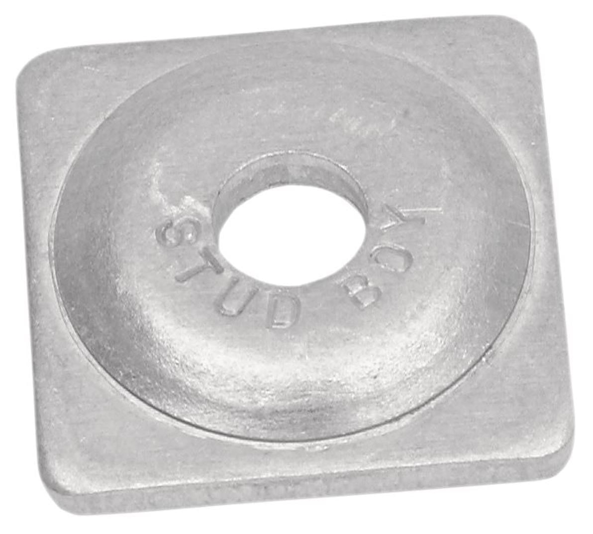 Stud Boy 5/16" Aluminum Square Backer Plates Silver 24 Pack (2061-P1 ...