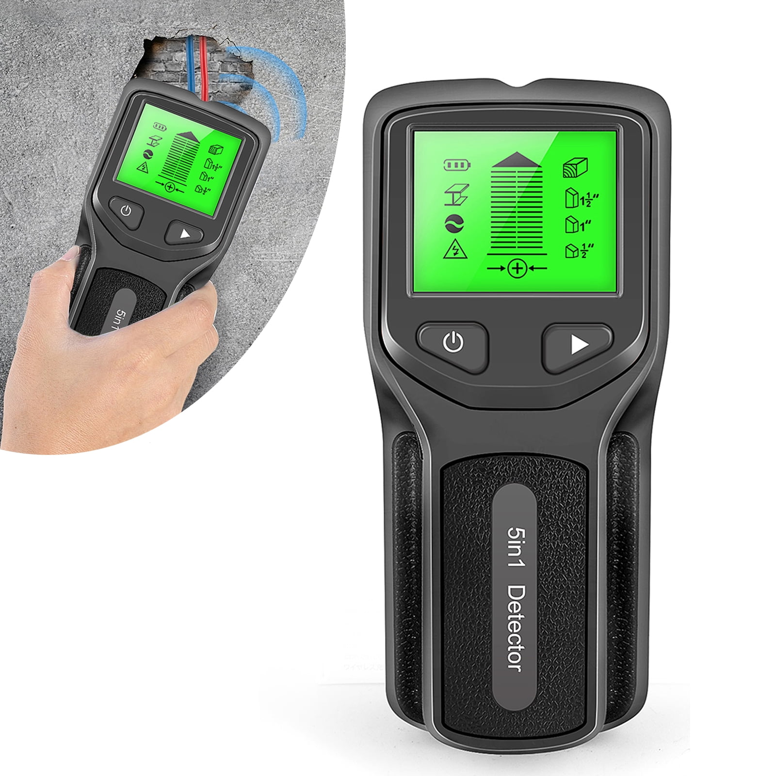 Stud Finder Wall Scanner 5 In 1 Multi-function Smart Stud Sensor ...