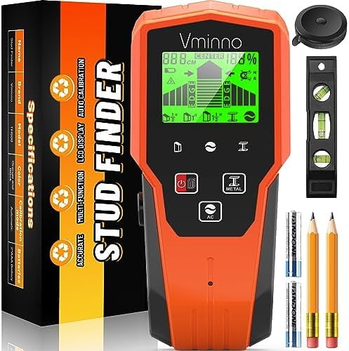 Stud Finder Wall Scanner, 6 in 1 Wall Stud Finder for Drywall and Wood ...