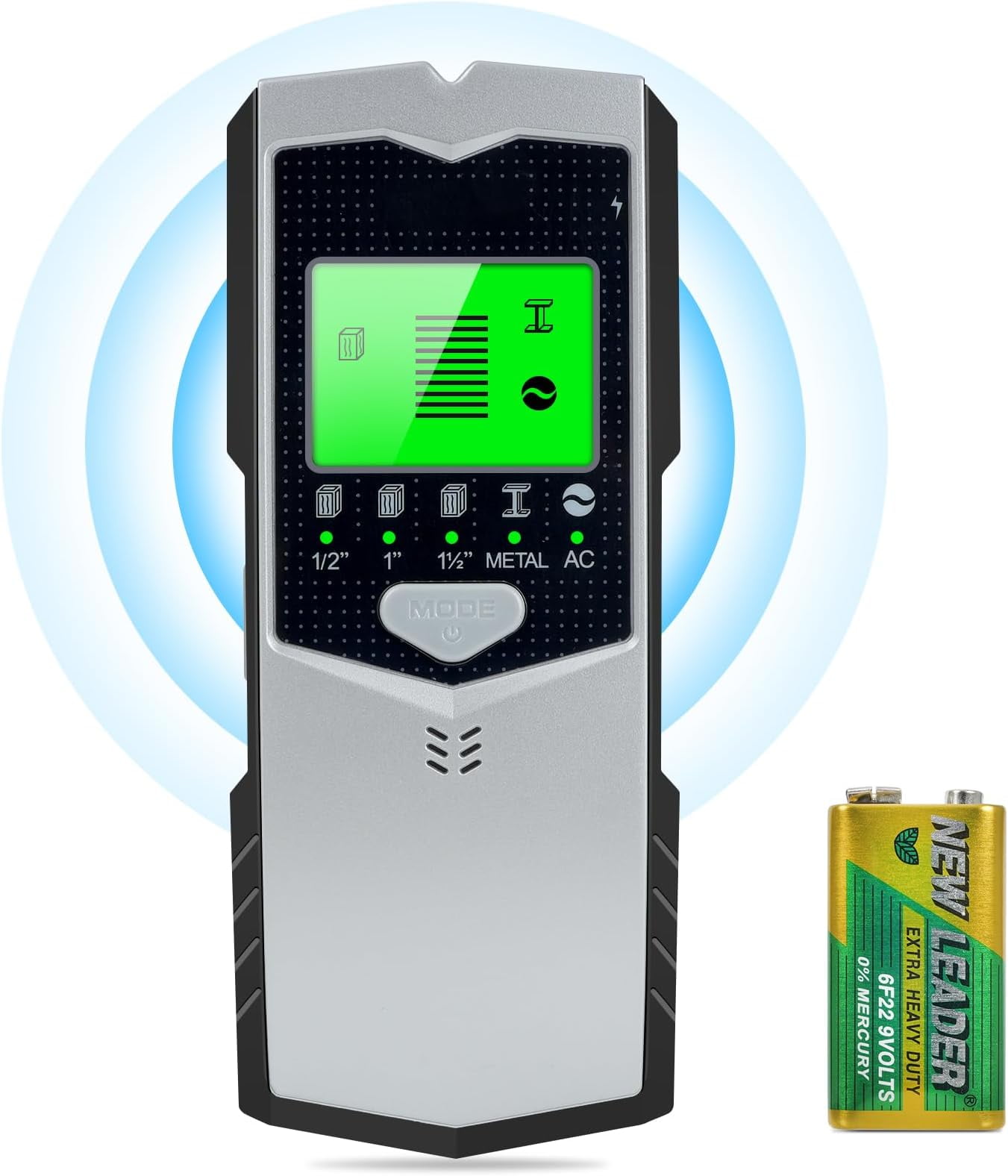 Stud Finder Wall Scanner, Upgraded 5 in 1 AC Wire Detector with Sensor ...