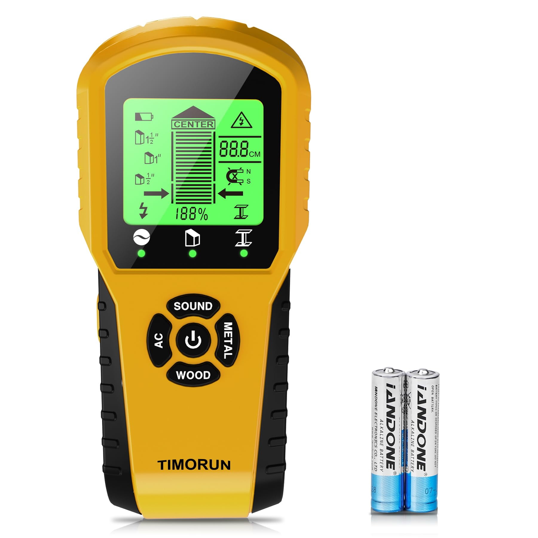 Stud Finder Wall Scanner - Upgraded 6-in-1 Digital Stud Sensor for Wood ...