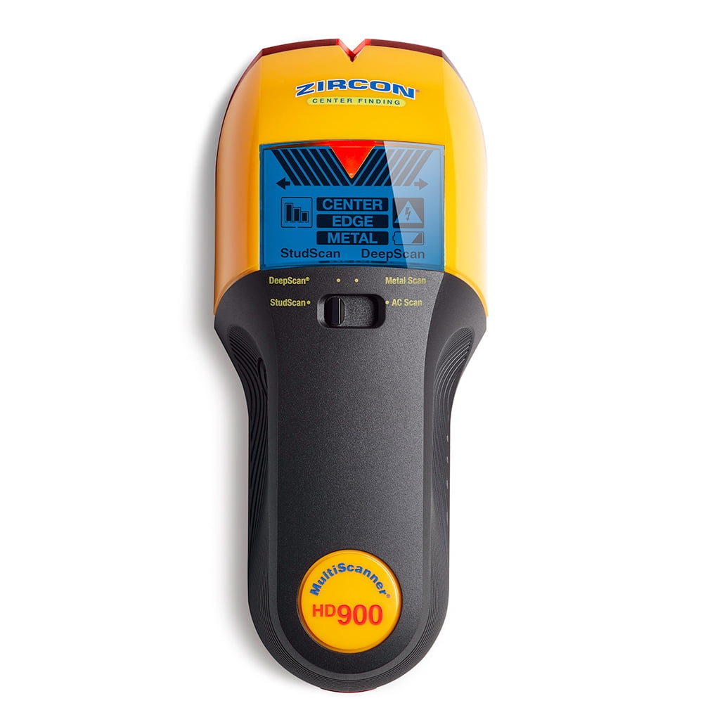Zircon StudSensor HD900 Stud Finder with Metal & Live Electrical Wiring ...
