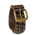 Studded 3 Strand Punk Inspired Leather Belt - Walmart.com