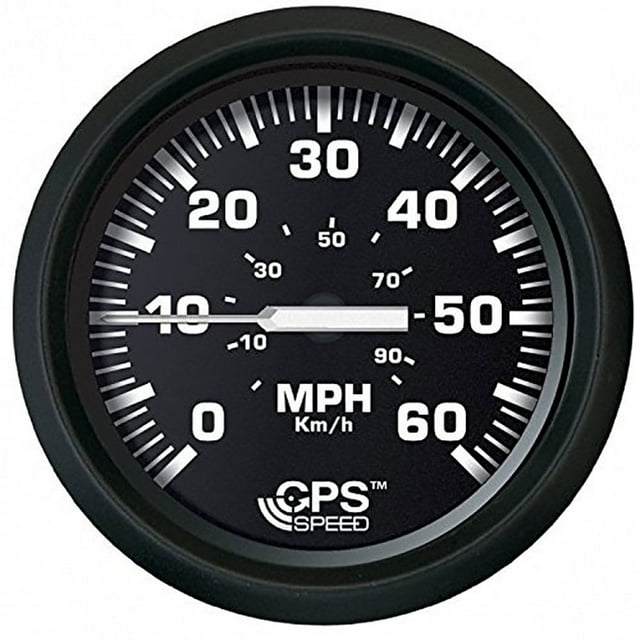 Studded 4" 60 MPH GPS Speedometer Gauge with LCD - Walmart.com