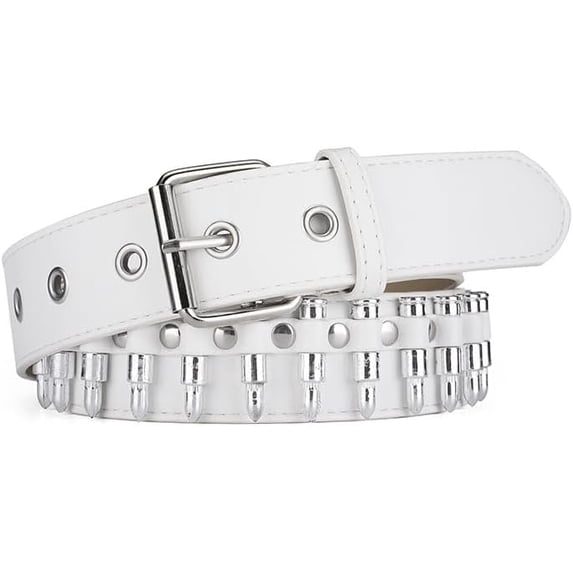 Studded Belt, Metal Punk Rock Rivet Belt with Bright Pyramid Studded ...