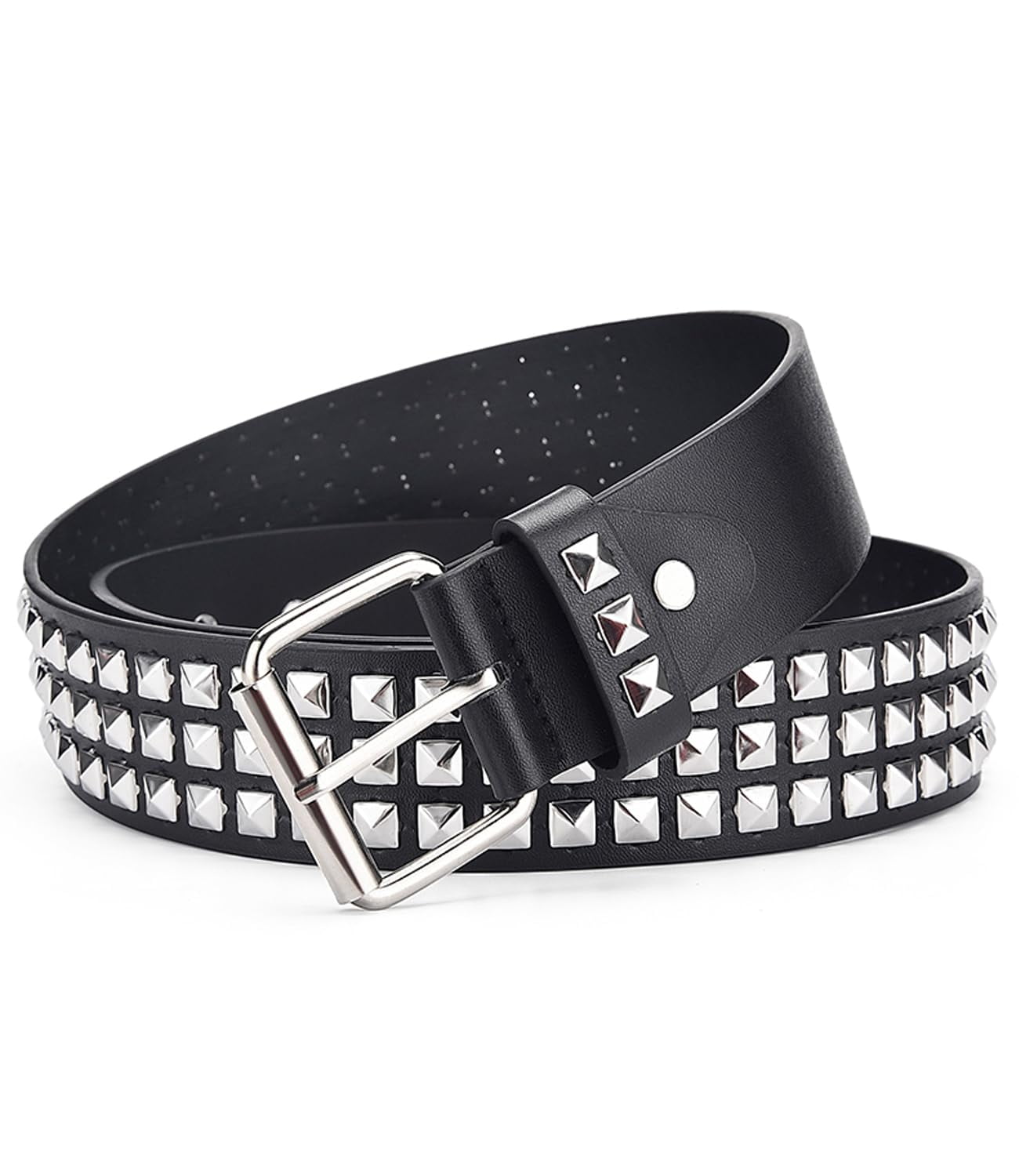 Studded Belt Women Y2K Spike Belts Black Girl Woman Stud Punk Waist ...