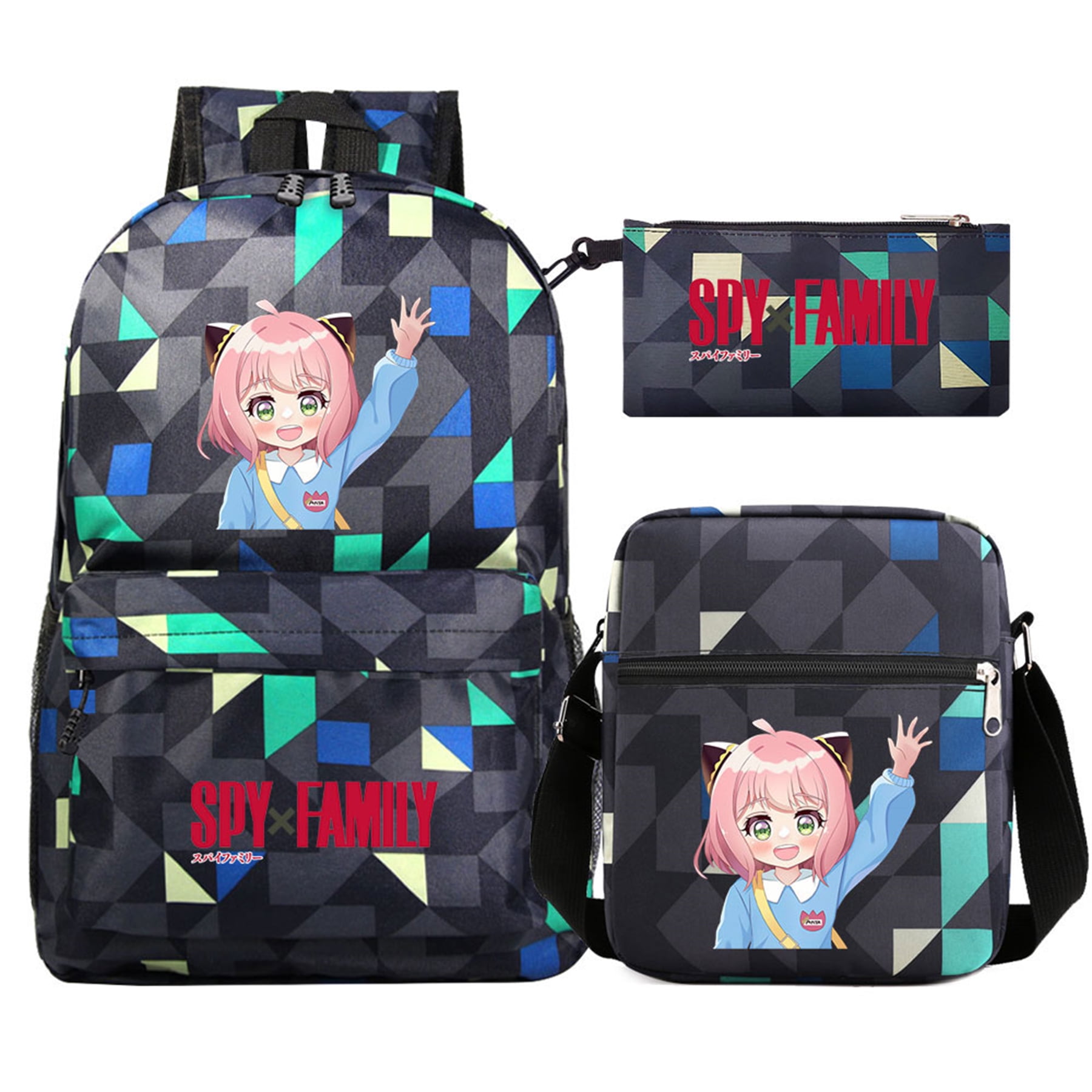 Student 3 in 1 School Bag Set,Anime Spy Family Backpack,Teen ...