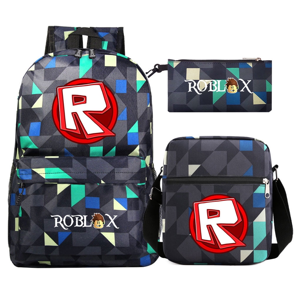 Student 3 in 1 Schoolbag Set Roblox Backpack Waterproof Travel Knapsack ...