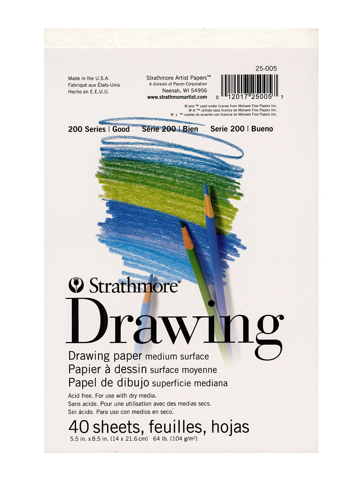 Student Art Drawing Paper Pad 8.5 in. x 5.5 in. (pack of 9) - Walmart.com