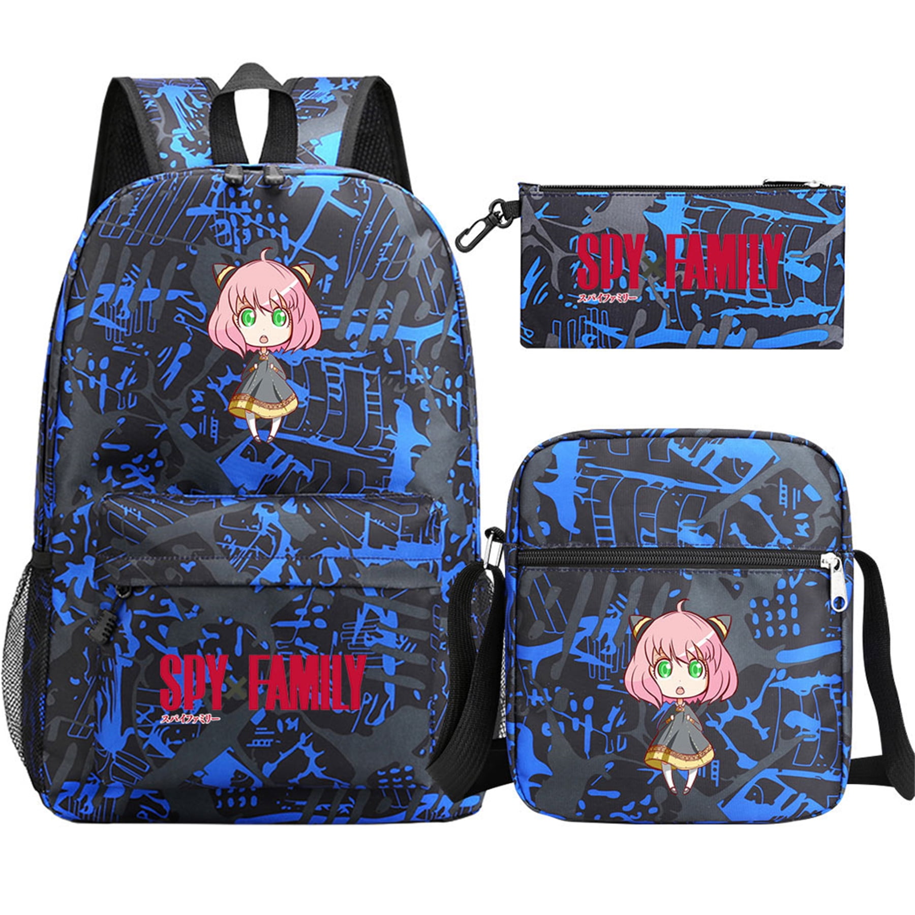 Student Back to School Bag 3pcs Set,Anime Spy Family Graphic Backpack ...