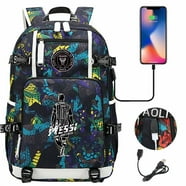 Messi_10 Graphic Backpack with Headphone/USB Charging Port-Back to ...
