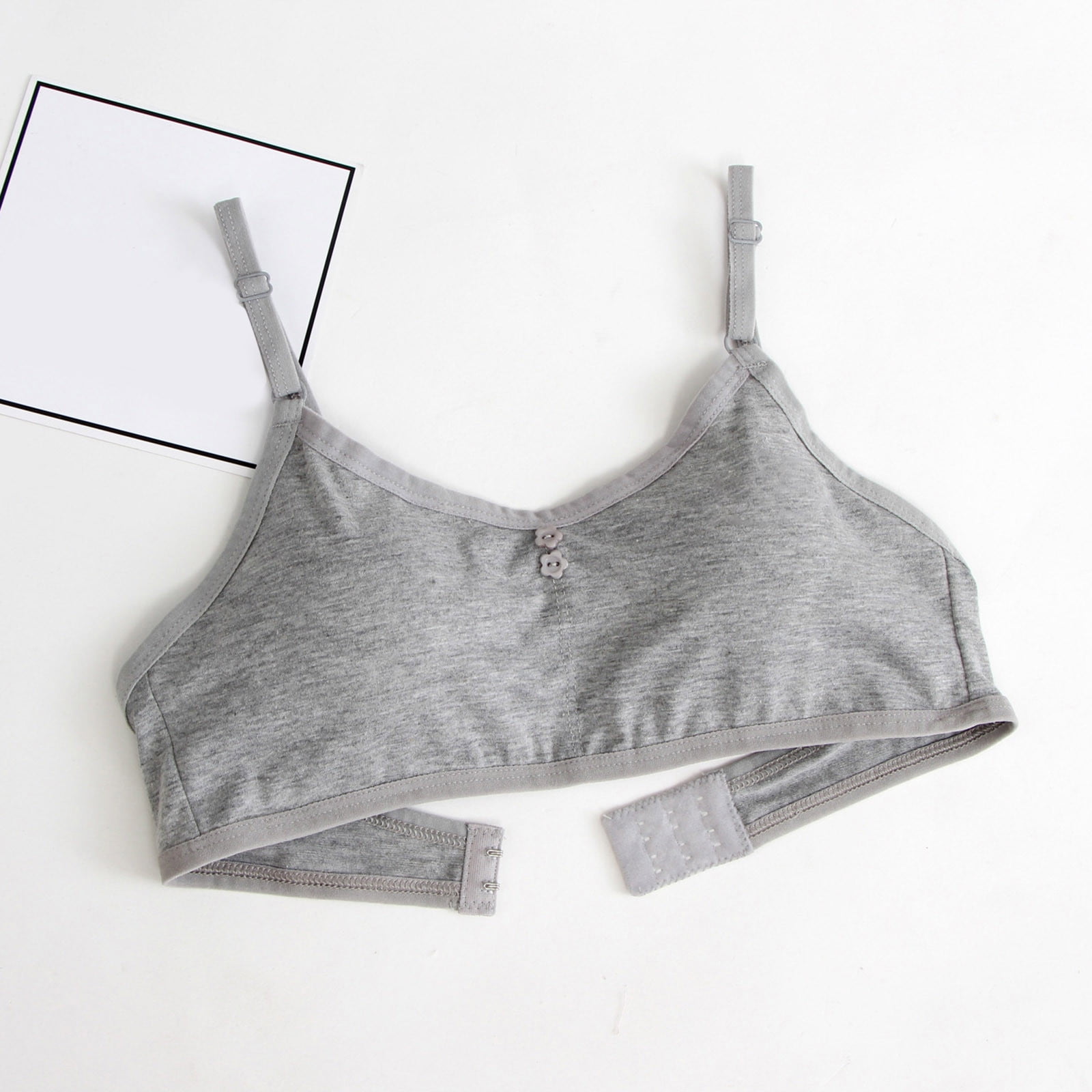 Student Bra Fixed Cup Chest Wrap With Chest Pad Top Bra Running plus ...