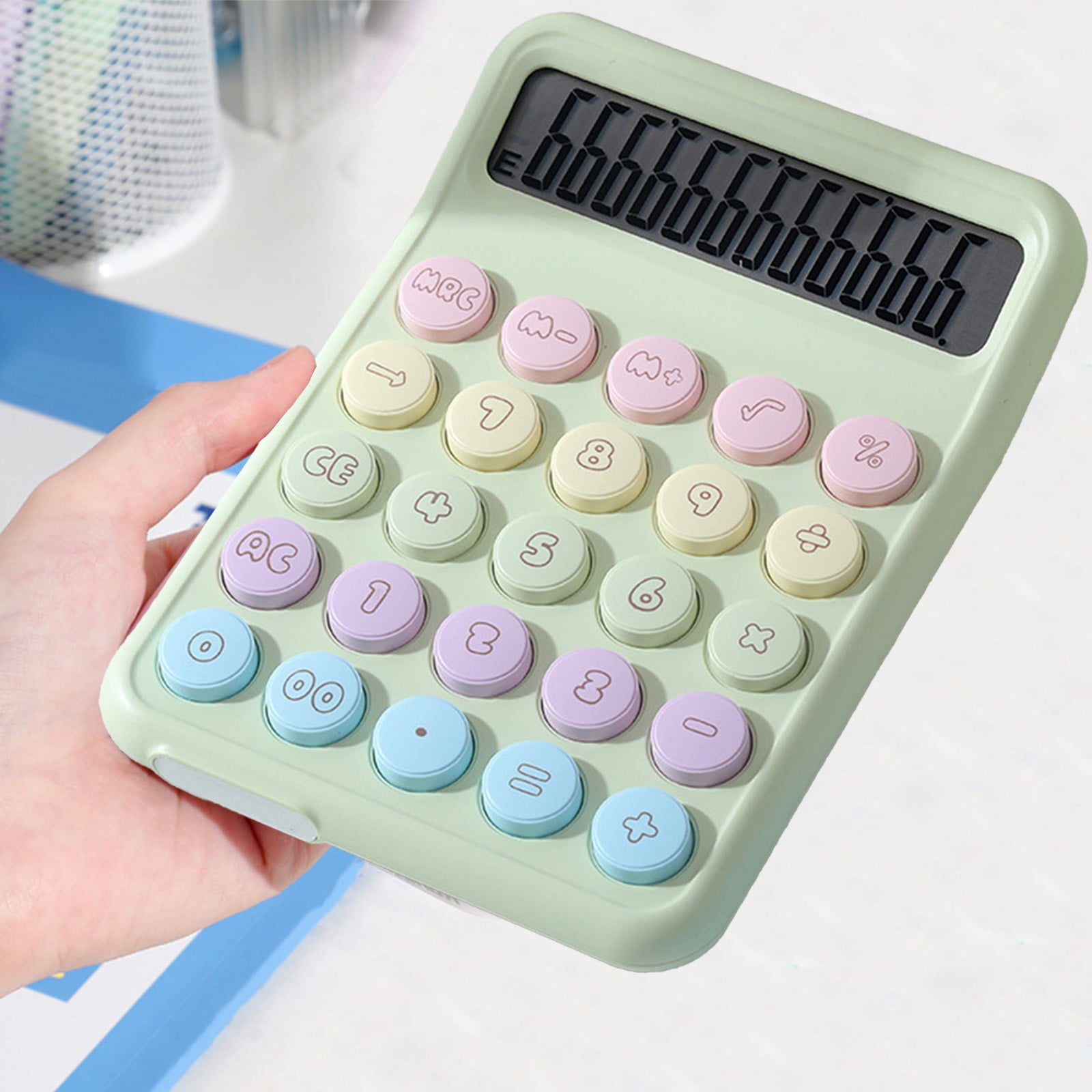Student Calculator, Portable Color Calculator with Large 12‑Digit ...