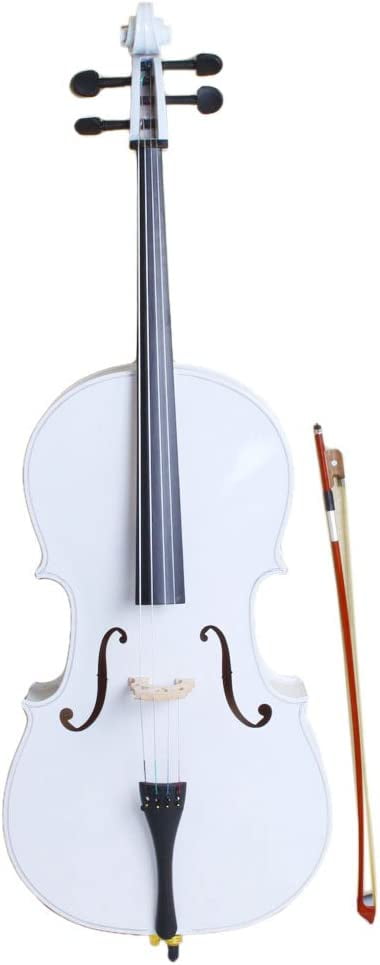Student Cello,Solid Wood Cello Kit with Case, Bow & Rosin Bridge ...