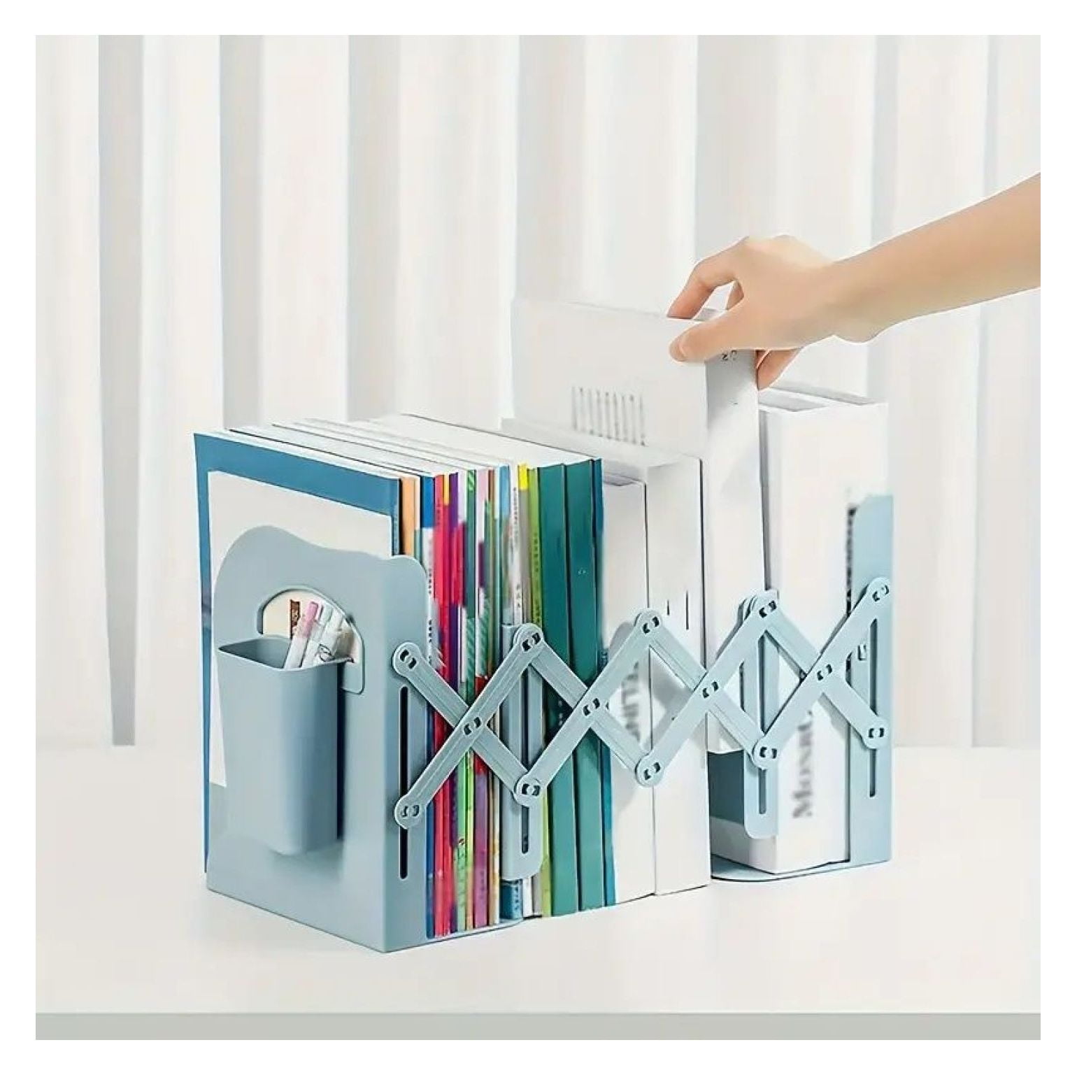 Student-Centric Adjustable Shelf - Durable 2-Section Bookcase with ...