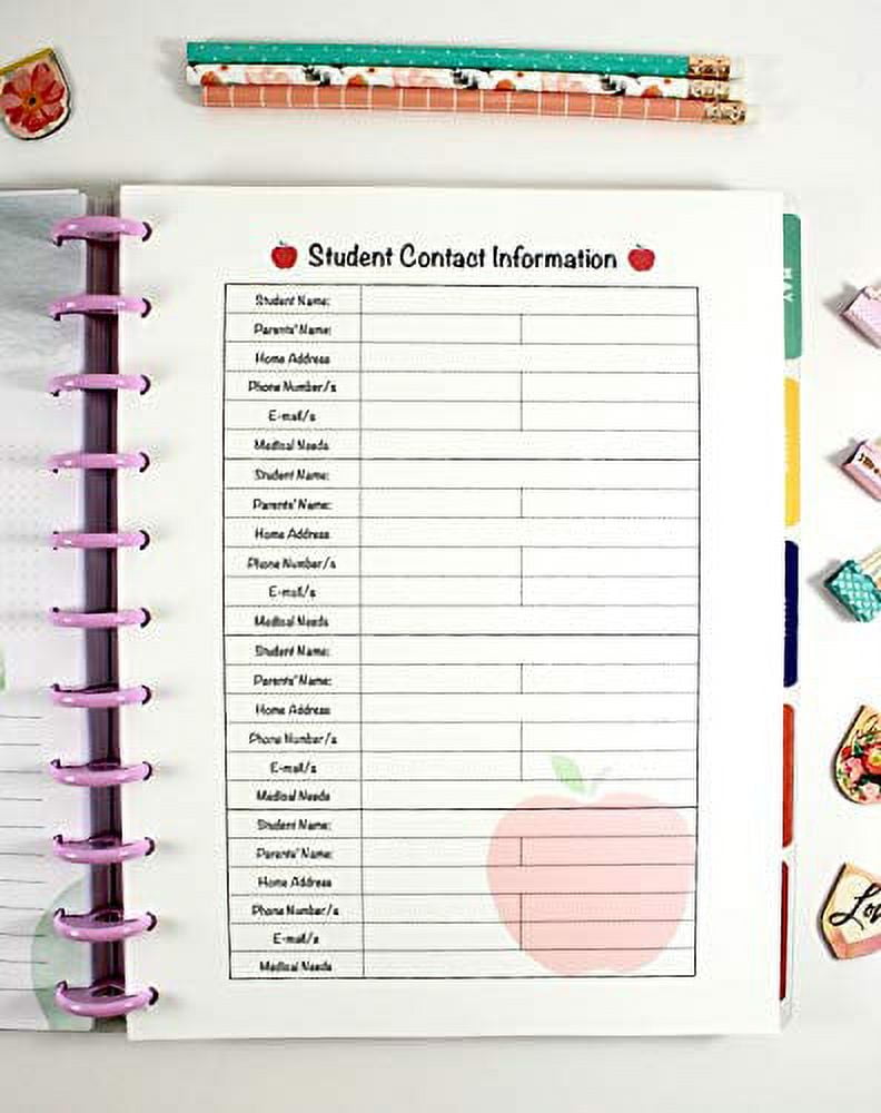 Student Contact List for 11 Disc Planners - Walmart.com