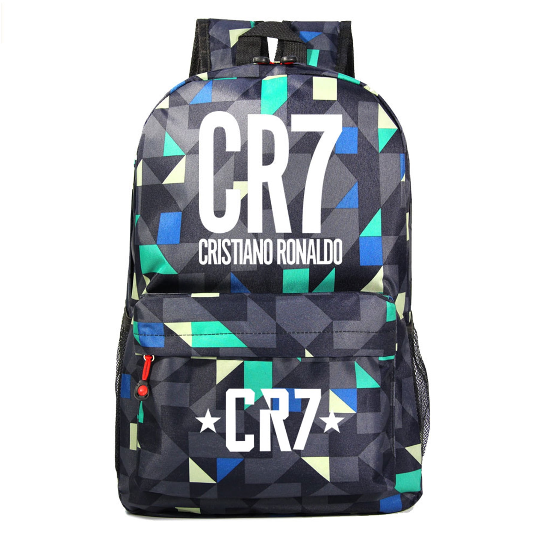 Student Cristiano Ronaldo Backpack,Football Star CR7 Casual Bookbag,Lightweight Canvas Knapsack ...