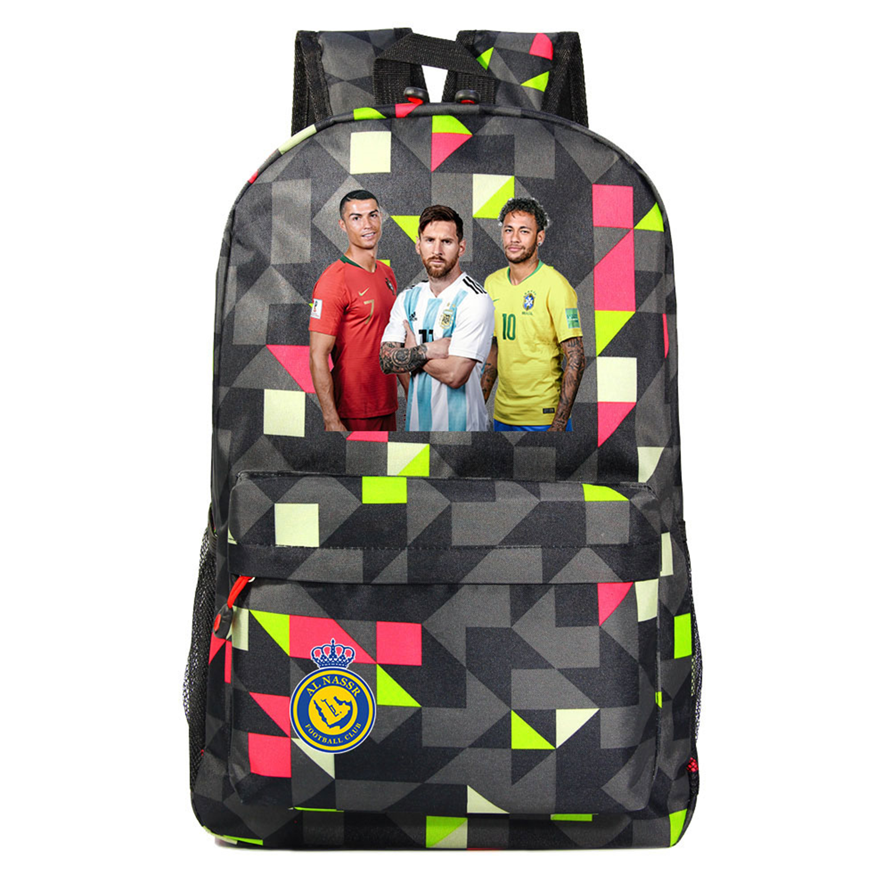 Student Cristiano Ronaldo Messi_10 Neymar Backpack,Lightweight Casual ...