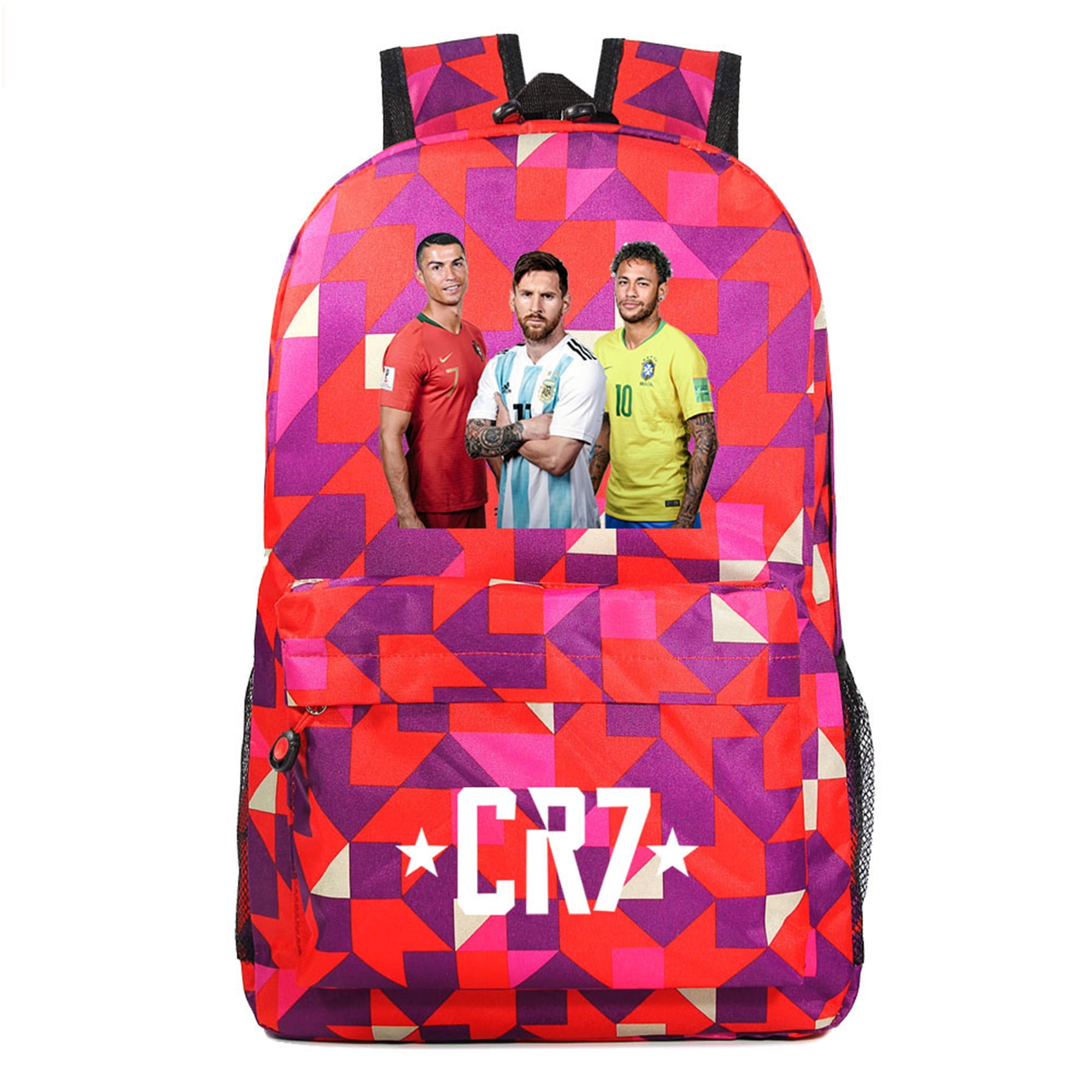 Student Cristiano Ronaldo Messi_10 Neymar Backpack,Lightweight Casual ...