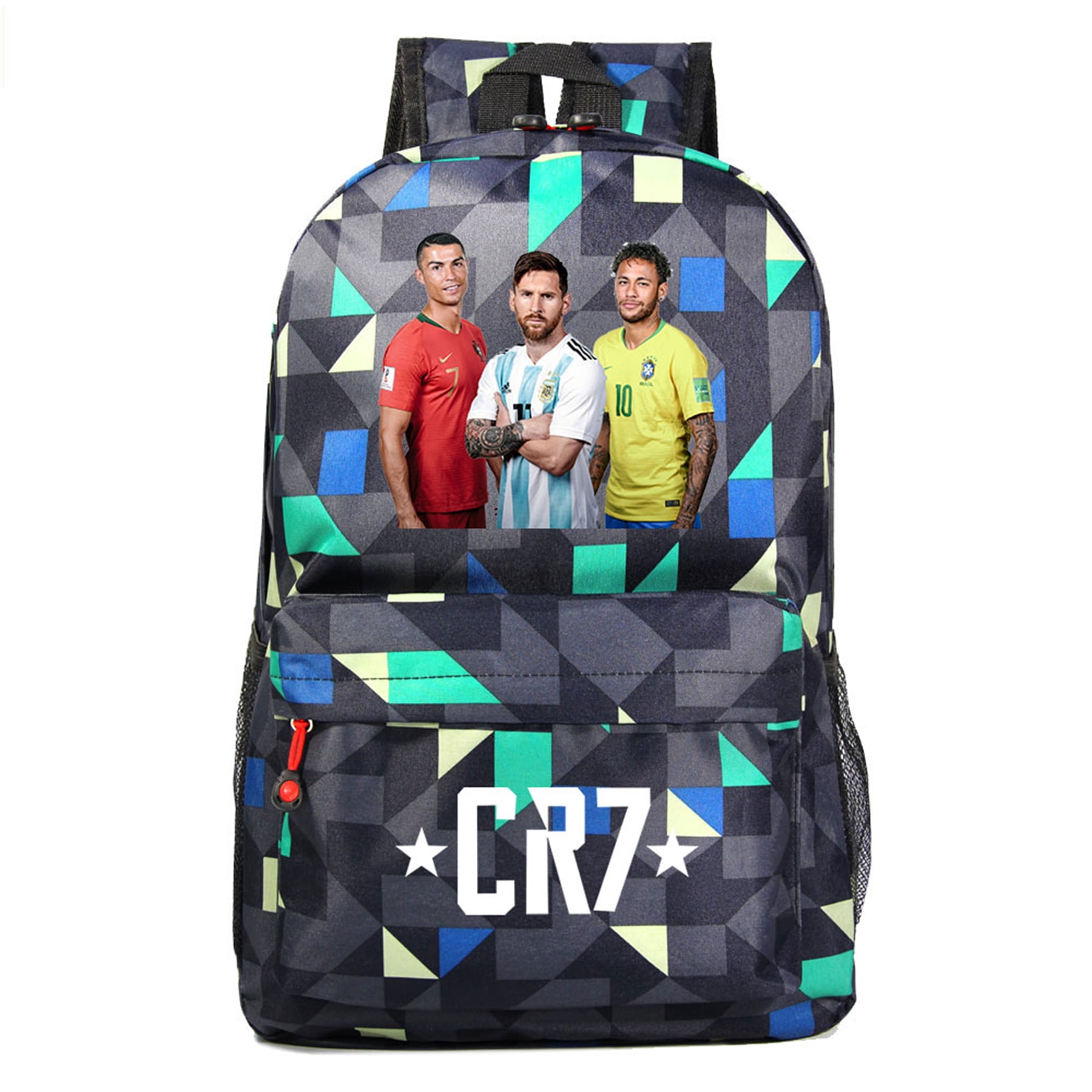 Student Cristiano Ronaldo Messi_10 Neymar Backpack,Lightweight Casual ...