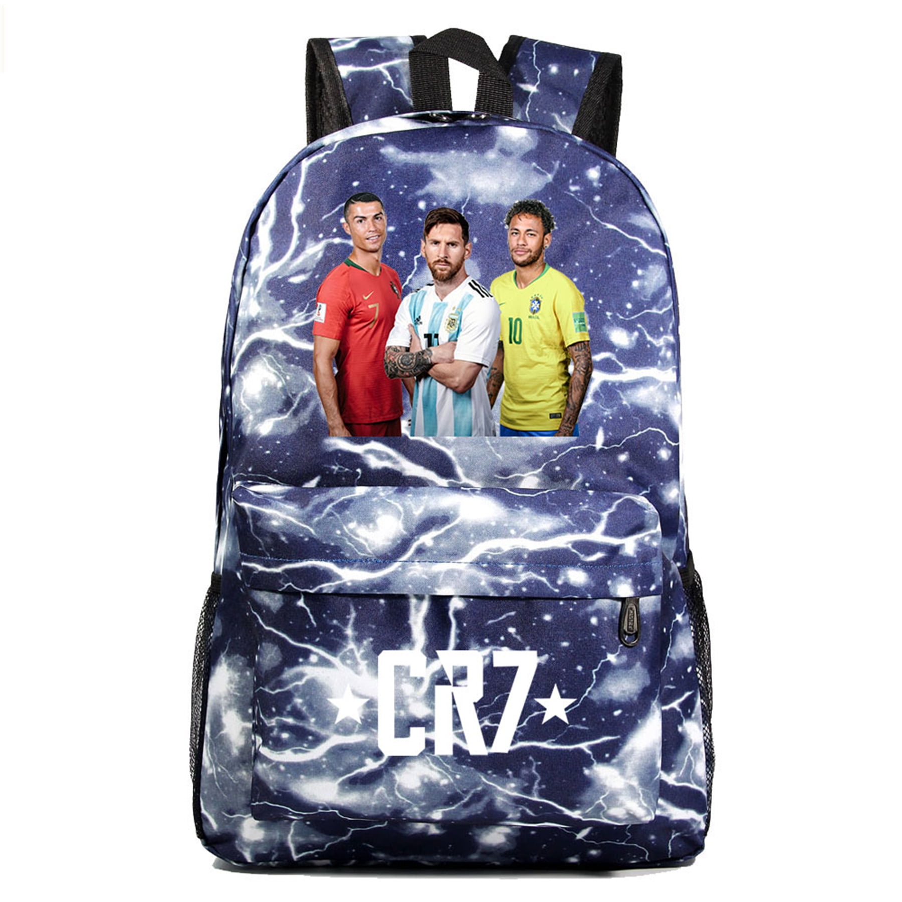 Student Cristiano Ronaldo Messi_10 Neymar Backpack,Lightweight Casual ...