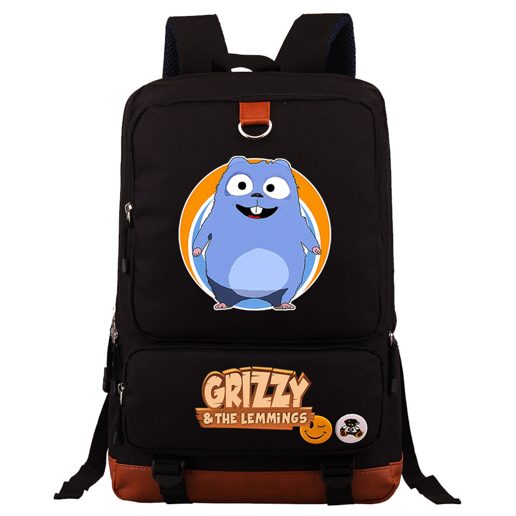 Student Cute Schoolbag Grizzly and the Lemmings Classic Book Bag,Water ...