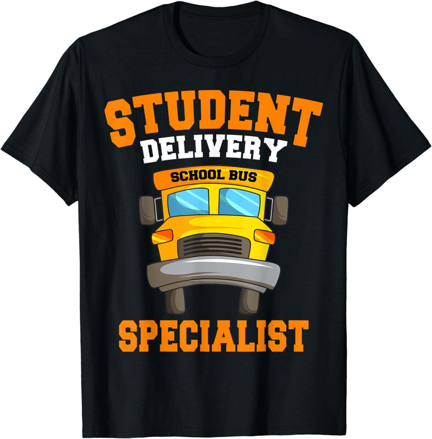Student Delivery School Bus Driver Specialist Yellow Shuttle T-Shirt ...