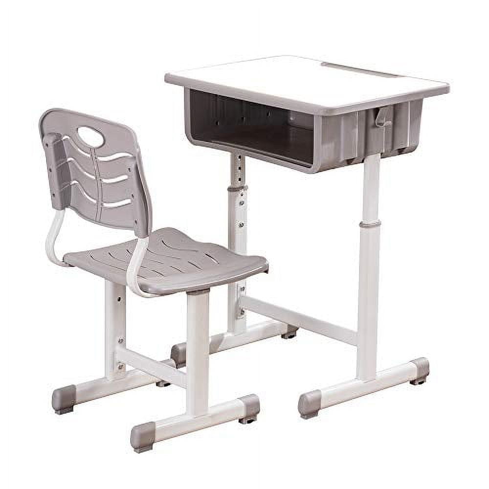 Student Desk and Chair Combo, Height Adjustable Children's Desk and ...