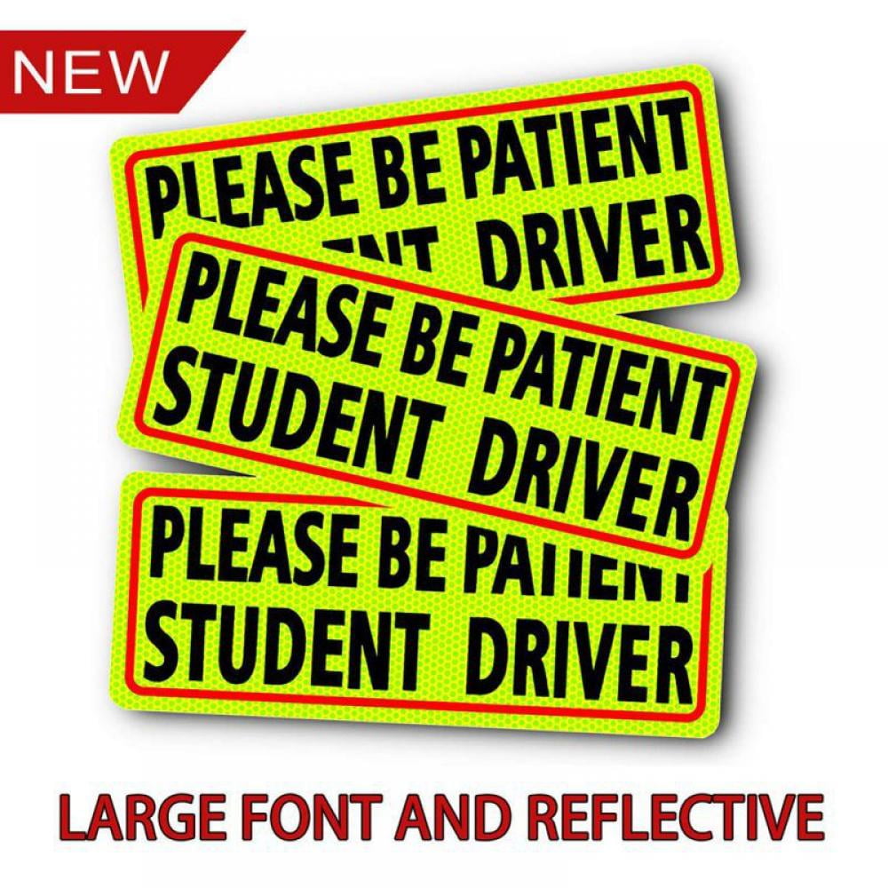 Student Driver Magnet for Car,Upgraded Please Be Patient New Driver ...