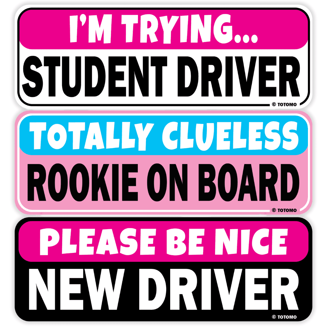 Student Driver Magnet for Car Magnetic Reflective Vehicle Safety Sign ...