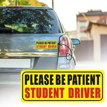 Imagine This Caution New Driver Removable and Reusable Yellow Car ...