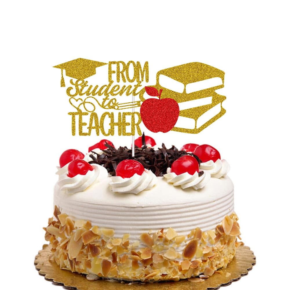 From Student to FEV6 Teacher Cake Topper, Future Teacher/Congrats ...