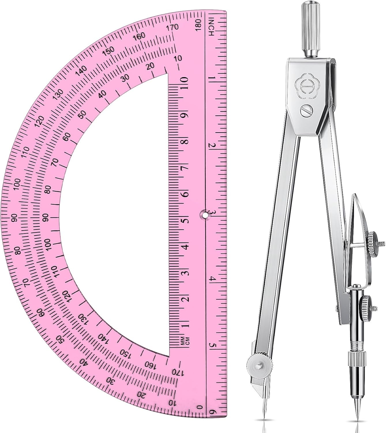 Student Geometry Math Set, Drawing Compass and 6 Inch Swing Arm ...