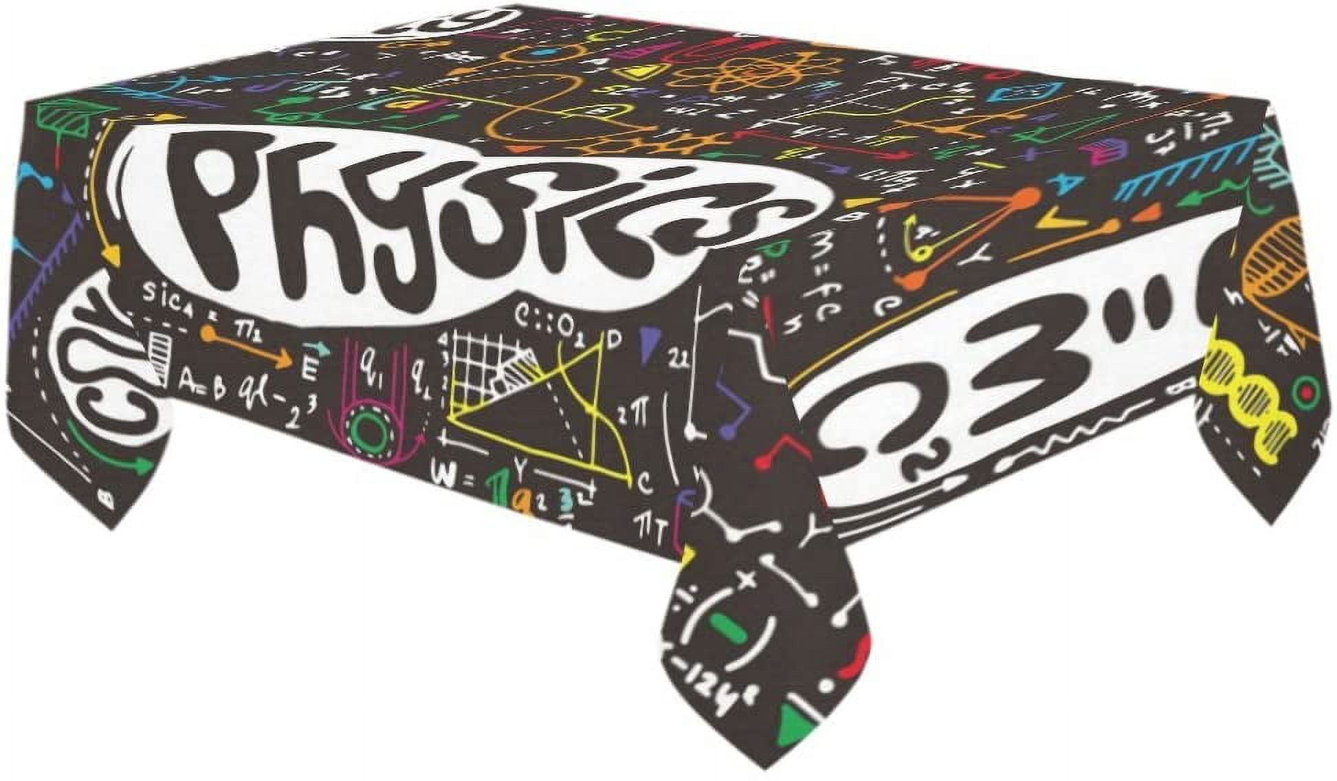 Student Kids Back to School Home r Physical Formulas Fabric Desk Table ...