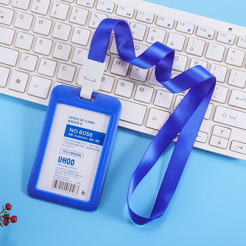 Student Lanyard Badge Push-in Work Card Certificate Employee Slide ...