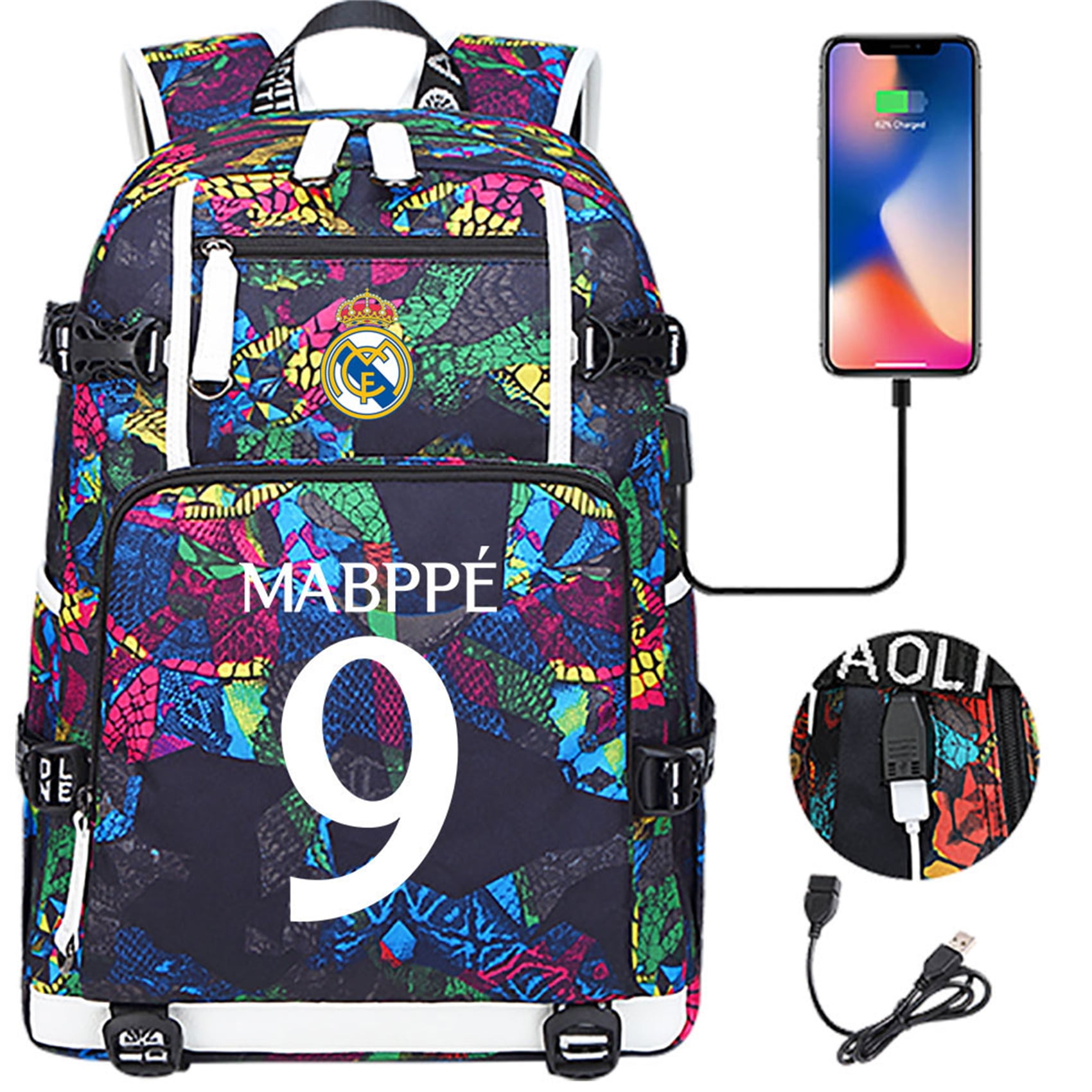 Student Laptop Computer Rucksack Big Travel Backpack with USB Charge ...
