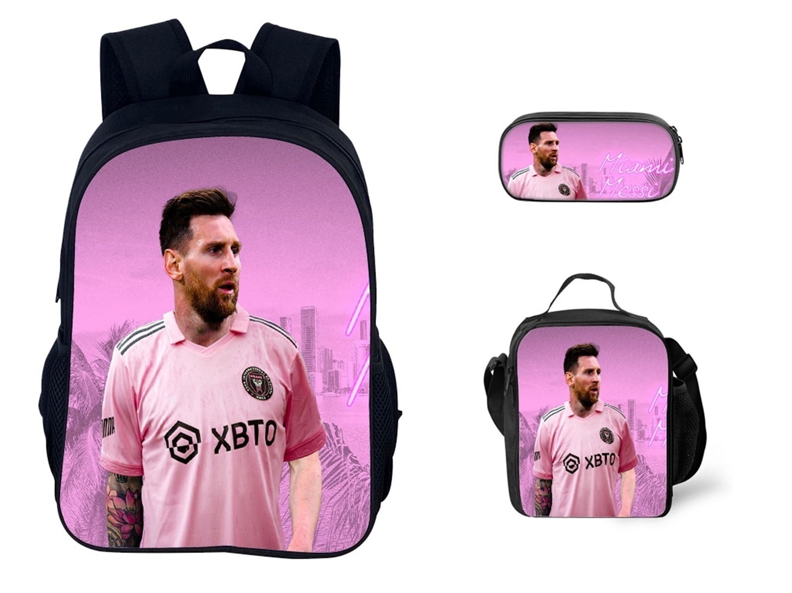 Student Multifunction School Backpack 3 in 1 Messi_10 Classic Daypack ...