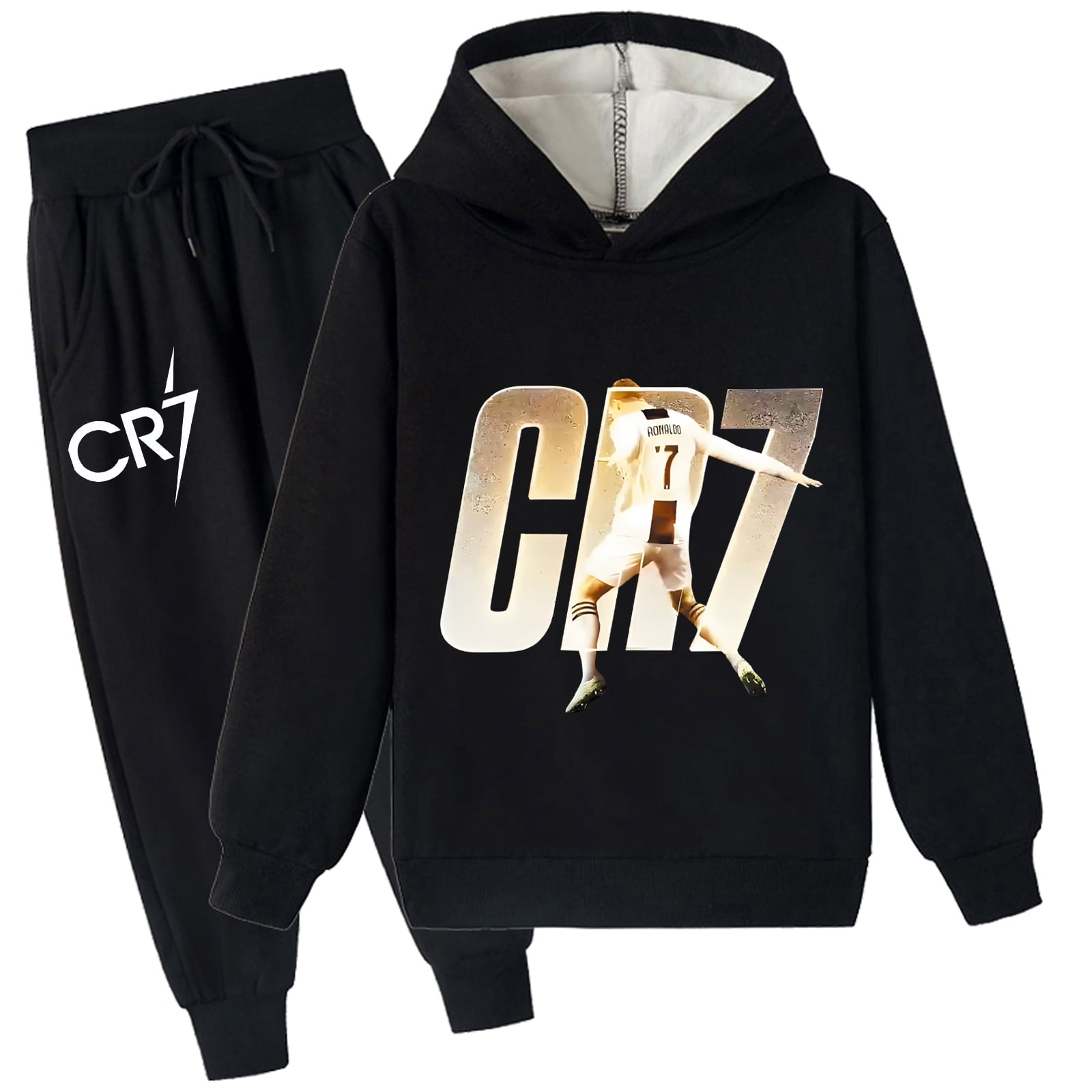 Student Outfit Set Cristiano Ronaldo Brushed Fleece Sweatshirt & Pants ...
