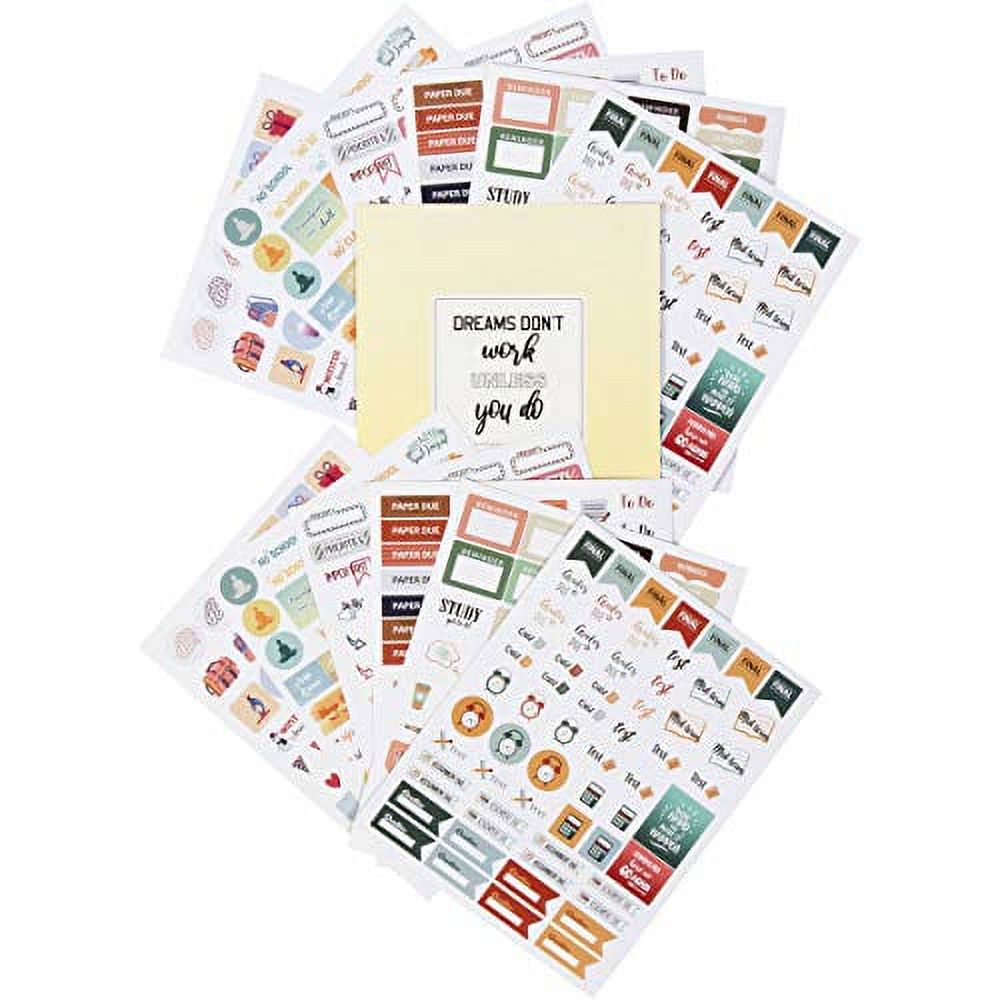 Student Planner Stickers â€“12 Sheets Of College Stickers And School ...