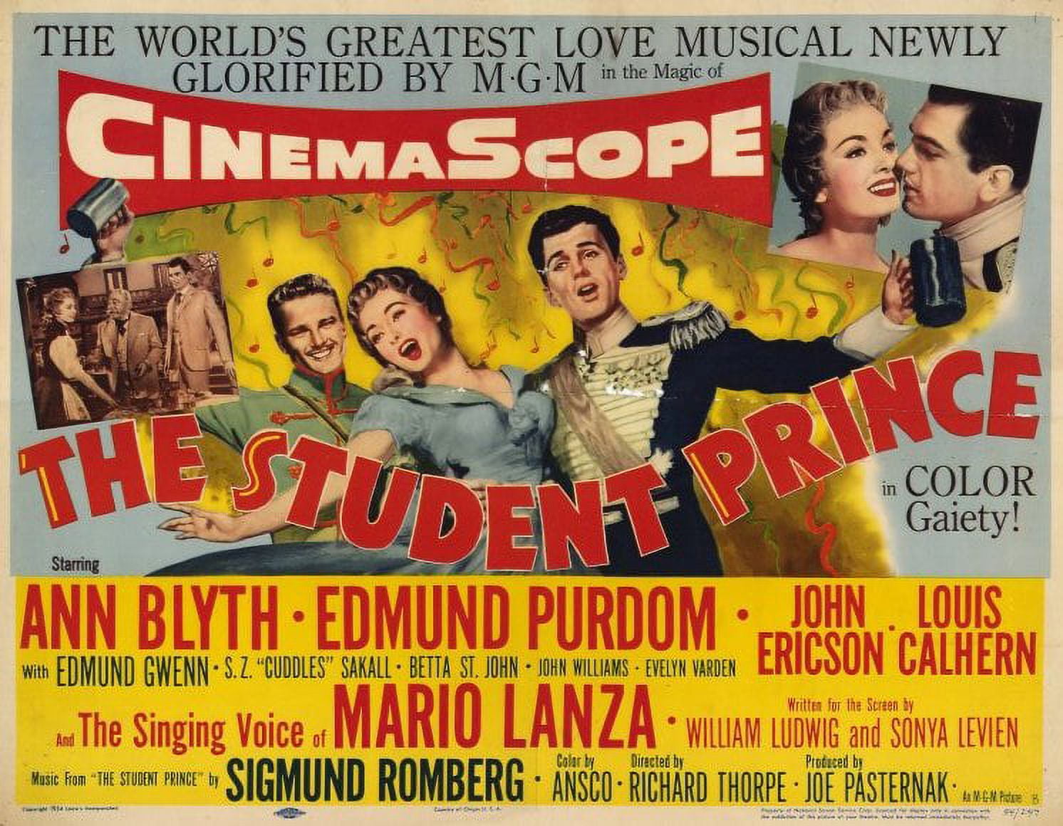 Student Prince - movie POSTER (Style A) (11" x 14") (1954) - Walmart.com